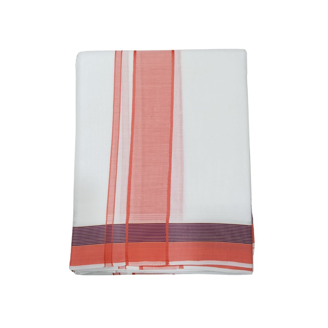 Men Pure Cotton D65 Fancy Seer Panchakacham Dhoti- 10x6 – Thandavas